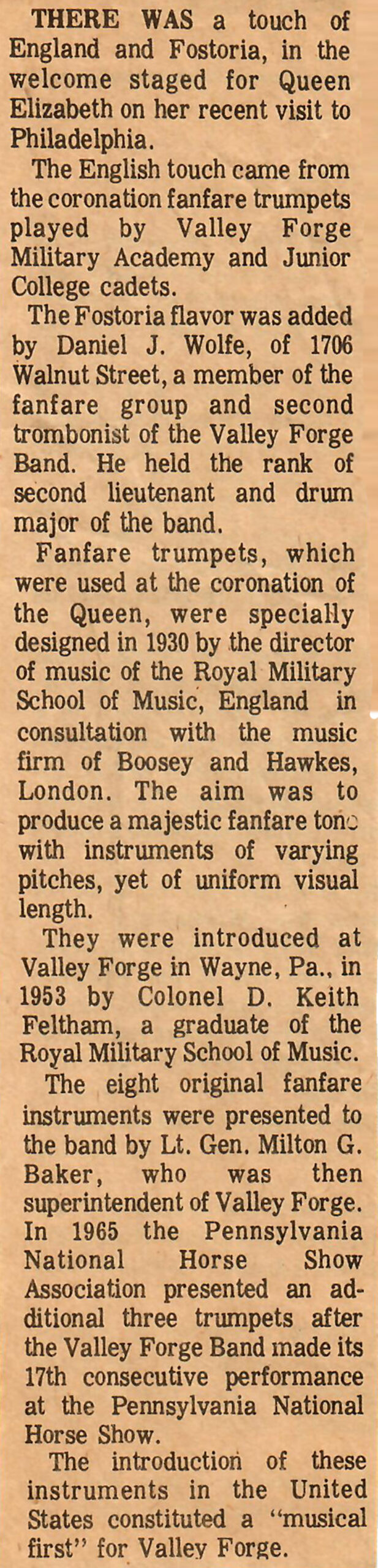 A Short History of the Fanfare Trumpets – Band Sir!